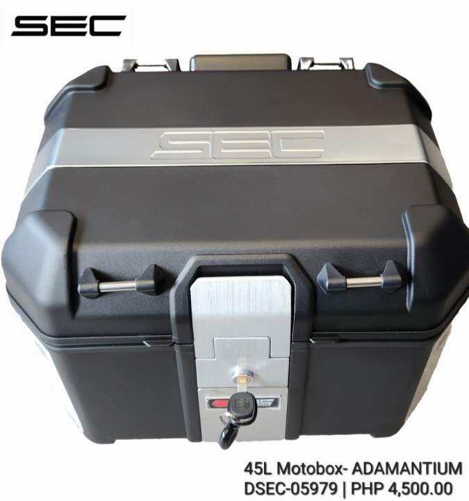 sec kryptonite, adamantium 30 & 45 liters hard plastic top box | Lazada PH