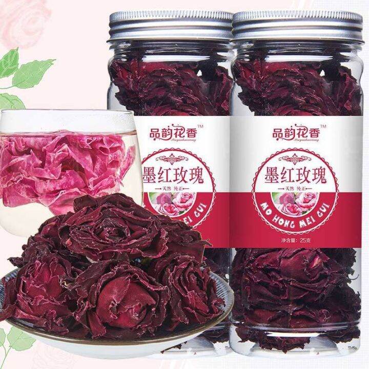 ชากุหลาบแดงจักรพรรดิ 25 กรัม ชากุหลาบ ชาดอกไม้ rose tea Two Tone Tea ...