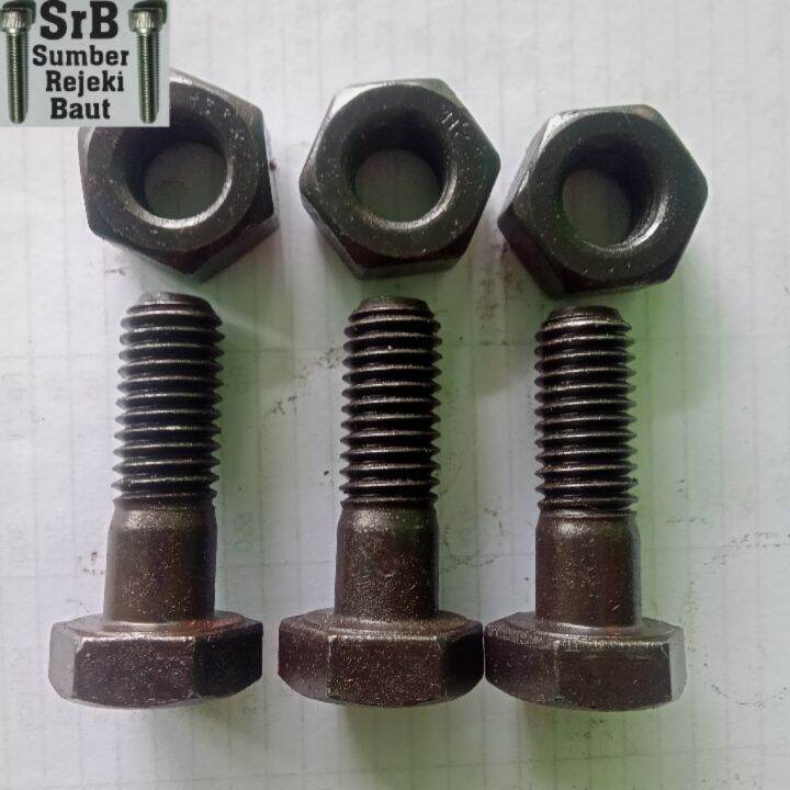 Baut Baja hitam A 325 M12 (4cm) 1/2 x 1 1/2 inch Harga Satuan | Lazada ...