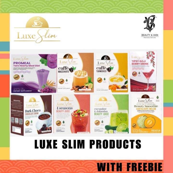 LUXE SLIM COFFEE (MACCHIATO, TURMERICO), DARK CHOCO, JUICE (4 SEASONS ...