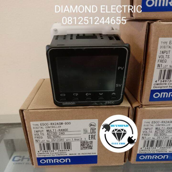 Omron Digital Temperatur Controller E5CC-QX2ASM-800 / E5CC QX2ASM 800 ...