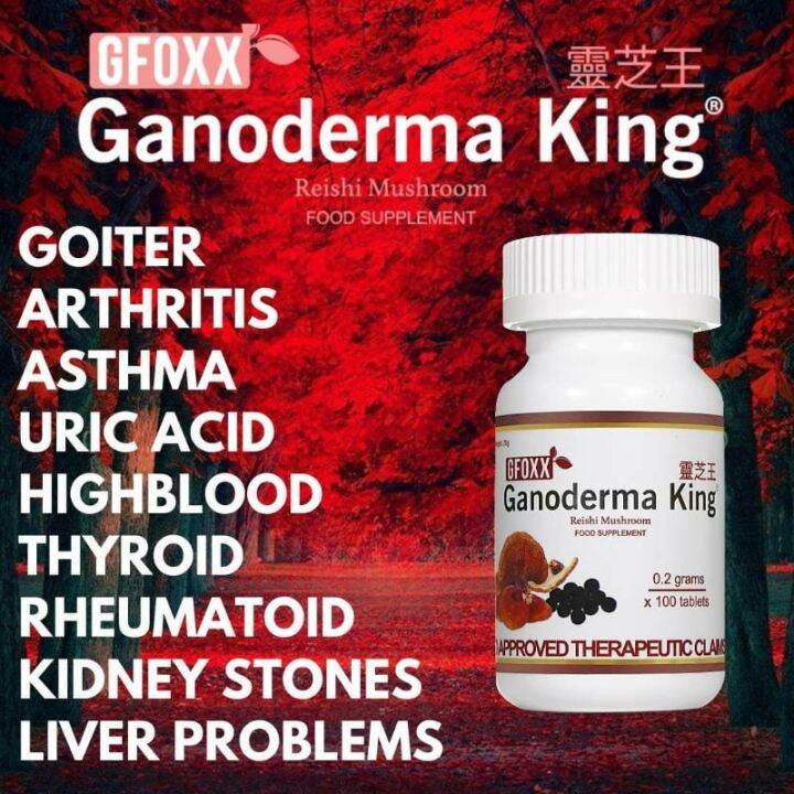 Ganoderma King Reishi Mushroom (100 tablets) | Lazada PH