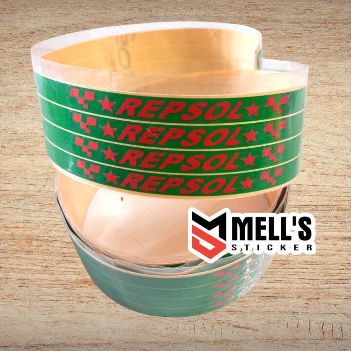 stiker list velg warna hijau isi 4 lis ban stiker motor stiker ban ...