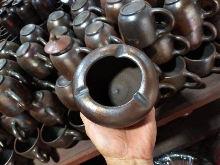 ASBAK GERABAH TEMPAT PUTUNG ROKOK TANAH LIAT | Lazada Indonesia