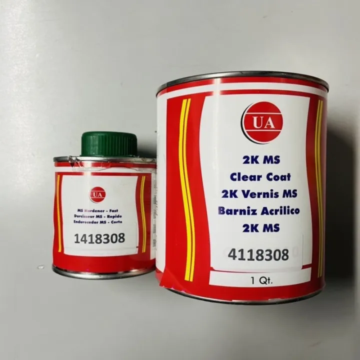 [100% ORIGINAL] UA PAINT 2K MEDIUM SOLID MS CLEAR COAT & HARDNER 2:1 ...