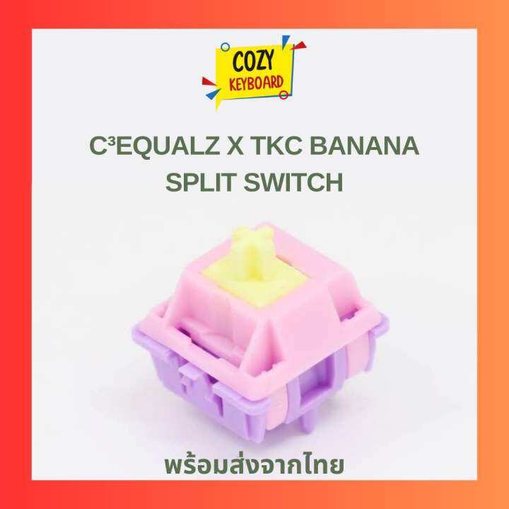[cozy.keyboard] C³Equalz Banana Split switch พร้อมส่งจากไทย | Lazada.co.th