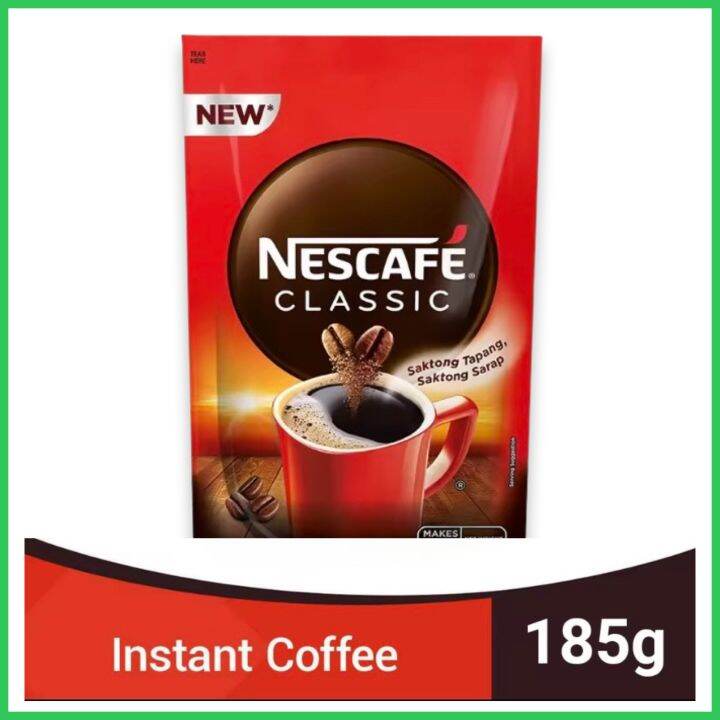 NESTLĒ Nescafe Classic Instant Coffee 185grams 100% Pure and Natural | Lazada PH