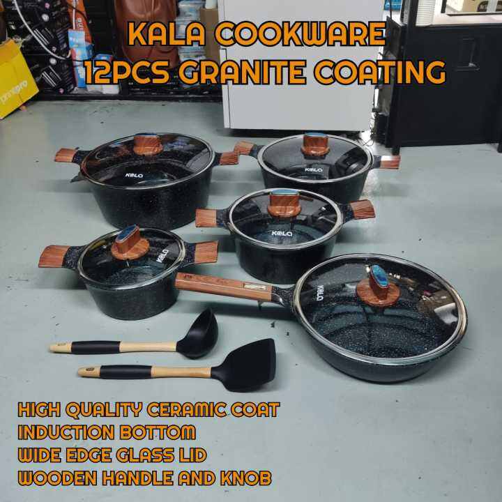 KALA Cookware 20-24-28-28pan-32cm Ceramic Coating Set High Quality | Lazada