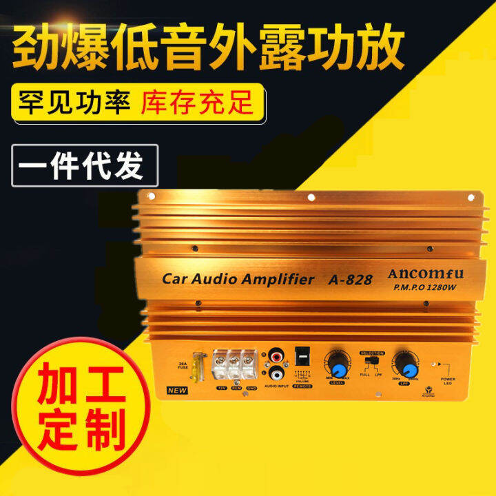 High Quality Shock High Power Audio Amplifier 12V Car Active Subwoofer ...