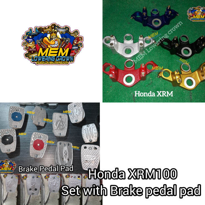 Honda XRM 110 lowering crown Set with Brake pedal pad | Lazada PH