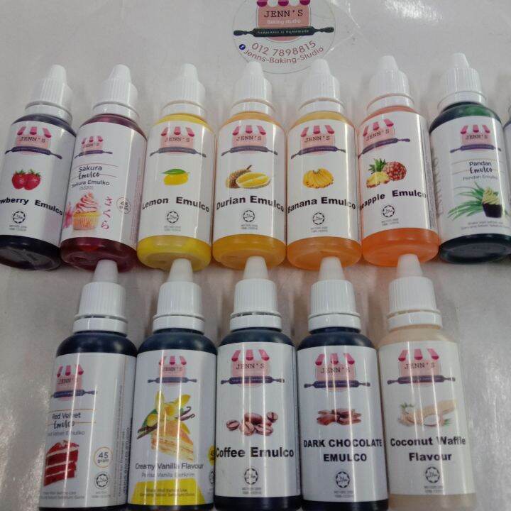 Jenn Emulco/Flavouring 40G,Coconut Waffle Creamy Vanilla Strawberry ...