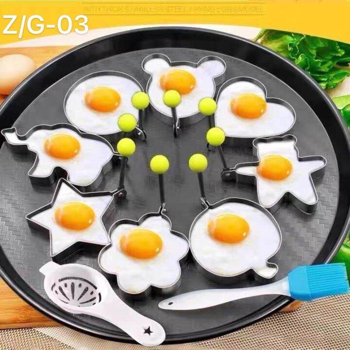 1pc Fried egg tool stainless steel Poached egg grinder fried egg mold ...