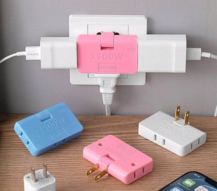 plug adopter 3 way socket universal converter wireless outlet | Lazada PH