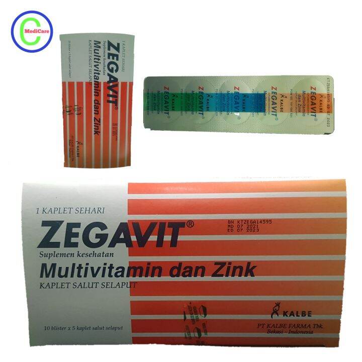 Zegavit Multivitamin dan Zink 1 strip | Lazada Indonesia