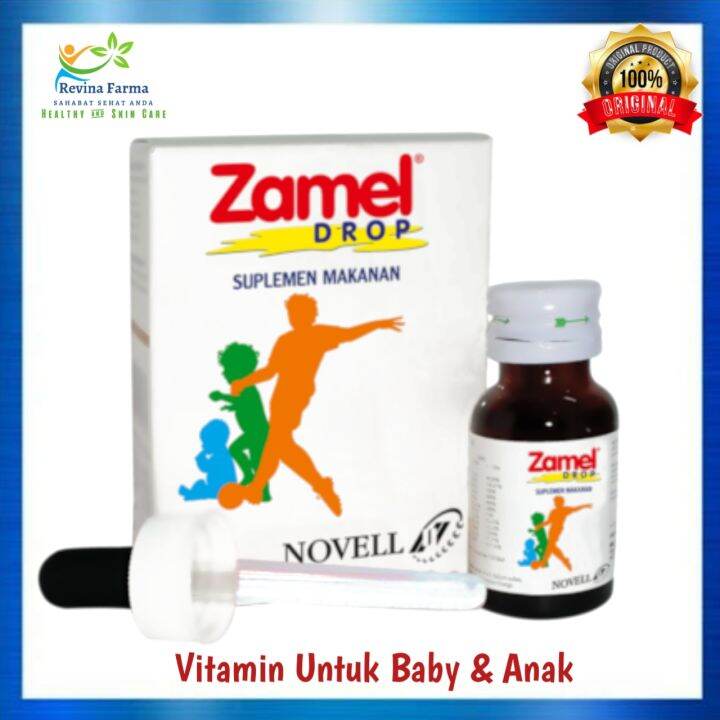 Zamel Drops Syrup Vitamin Untuk Pertumbuhan Baby & Anak, Zamel Drop ...