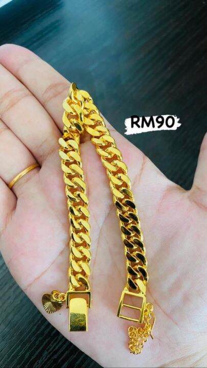 FREE COP 916 Bracelet Gelang Benson Emas Bangkok Korea | Lazada
