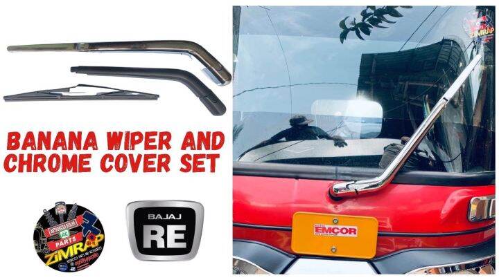 BAJAJ RE Banana Wiper Set with Chrome Cover | Lazada PH BAJAJ RE Banana Wiper Set with Chrome Cover | Lazada PH