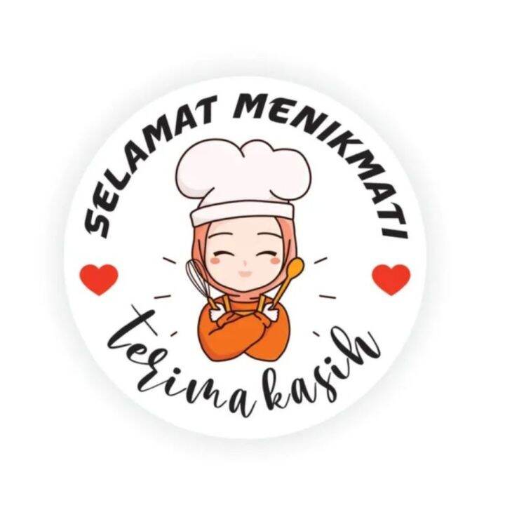 Sticker Selamat Menikmati | Sticker Terimakasih | Sticker Kemasan ...