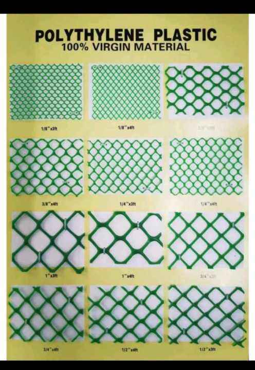 per yard elastic pvc/plastic polyethylene screen (green) net chiken ...