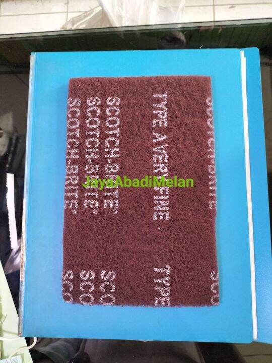 3M SCOTCH BRITE 7447 MERAH SABUT 23 X 15 CM / AMPLAS SCOT BRITE 6 X 9 ...
