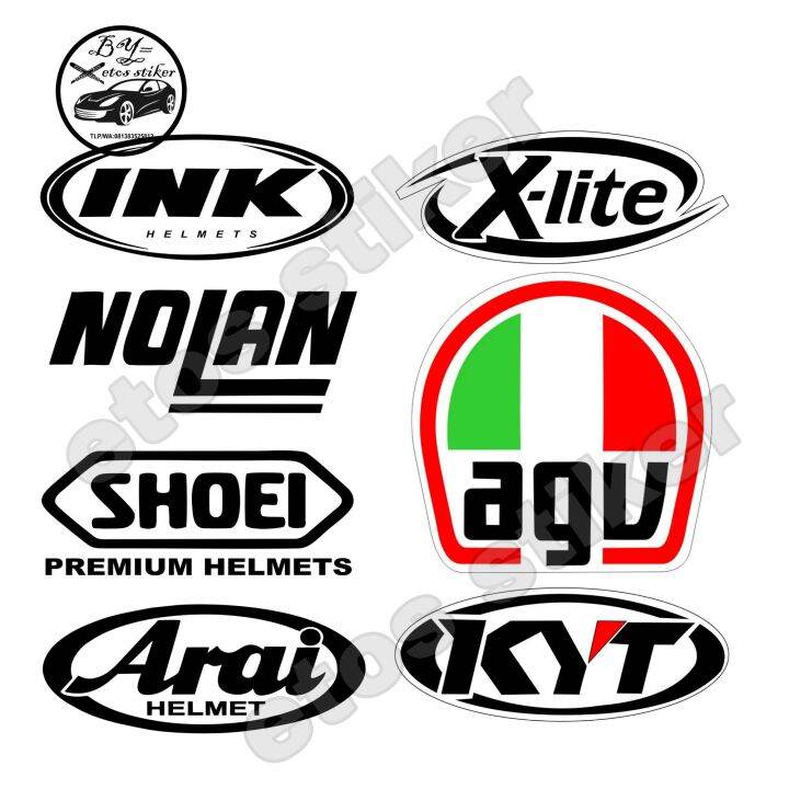 Stiker MEREK HELM Stiker MerkHelmet Stiker Cutting | Lazada Indonesia