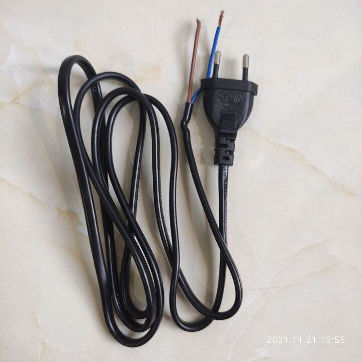 Kabel Power 2 Meter 0.75 Colokan Listrik AC Steker bisa untuk tv ...