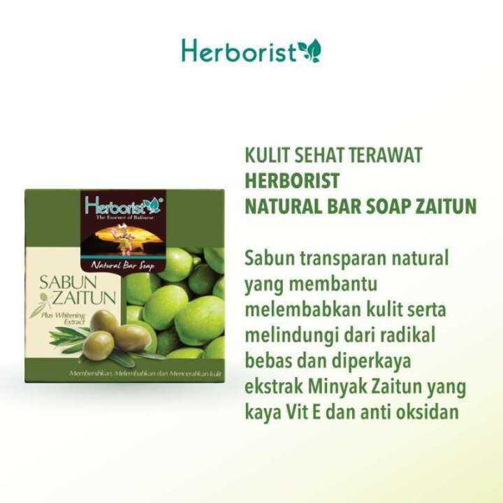 NATURAL BAR SOAP HERBORIST (SABUN BATANG) ZAITUN 80GR | Lazada