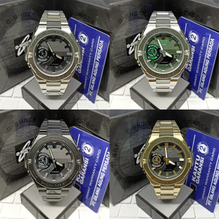 JAM TANGAN PRIA G-SHOCK GST-B500 TALI BESI ORIGINAL GARANSI RESMI ...