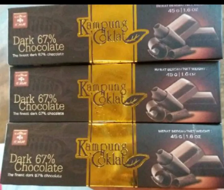 DARK COKLAT 67% BATANGAN Oleh oleh Kampung Coklat BLITAR | Lazada Indonesia