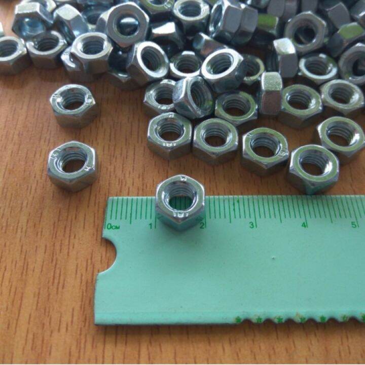 MUR M6 PUTIH GALVANIS ( 10Pcs ) KUNCI 10 M6 Mur Putih M 6 GALPANIS ...