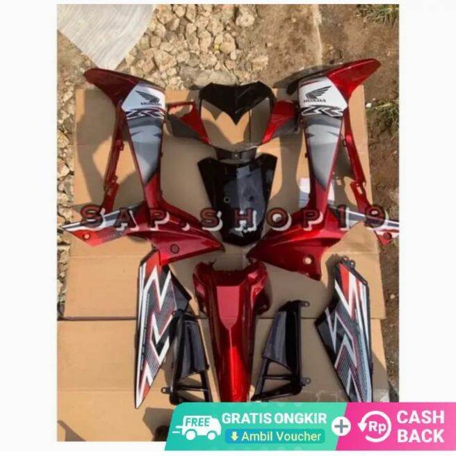 Full body halus Supra X 125 Batman merah hitam full body Supra X batman ...