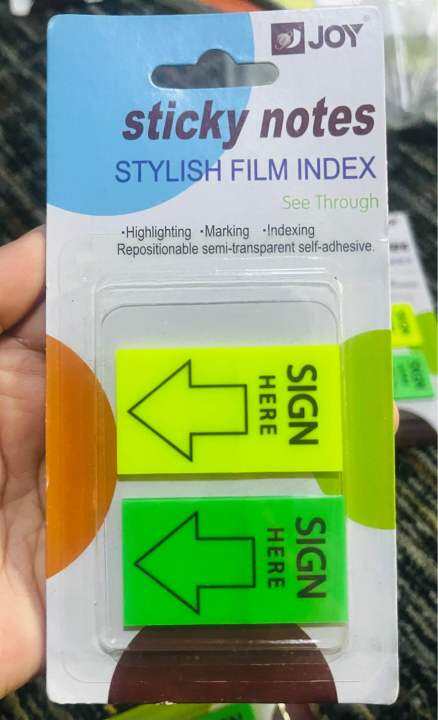 Sticky note (SIGN HERE STICKER) | Lazada PH