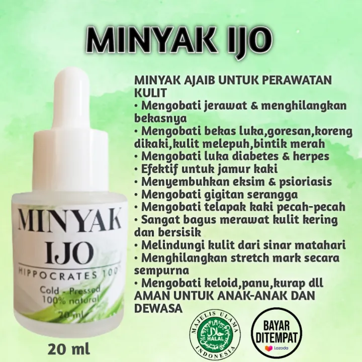 MINYAK IJO OBAT | PENGHILANG BEKAS LUKA KORENG | LUKA DIABETES | HERPES ...