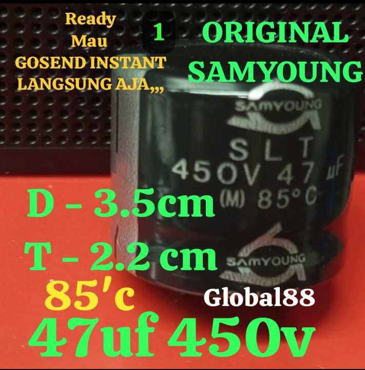 ELCO 47/450V 47uf450v 47uf 450v SAMYOUNG KAPASITOR/CAPASITOR | Lazada Indonesia
