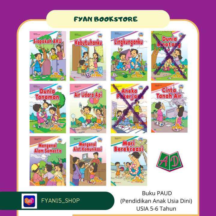 Fyan Book Store: Buku Pendidikan Anak Usia Dini CV Arya Duta, Buku PAUD Usia 5-6 Tahun CV Arya ...