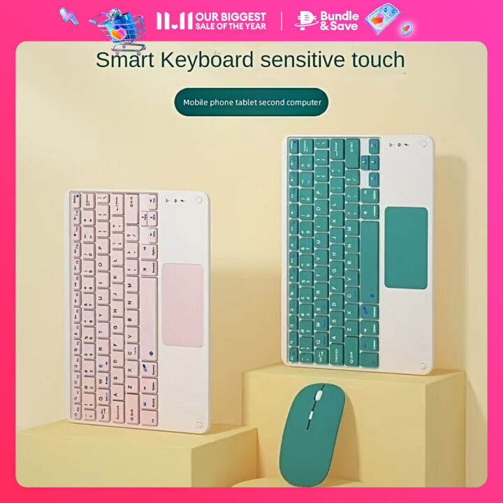 Touch BT wireless keyboard for tablet ultra-thin keyboard Portable ...
