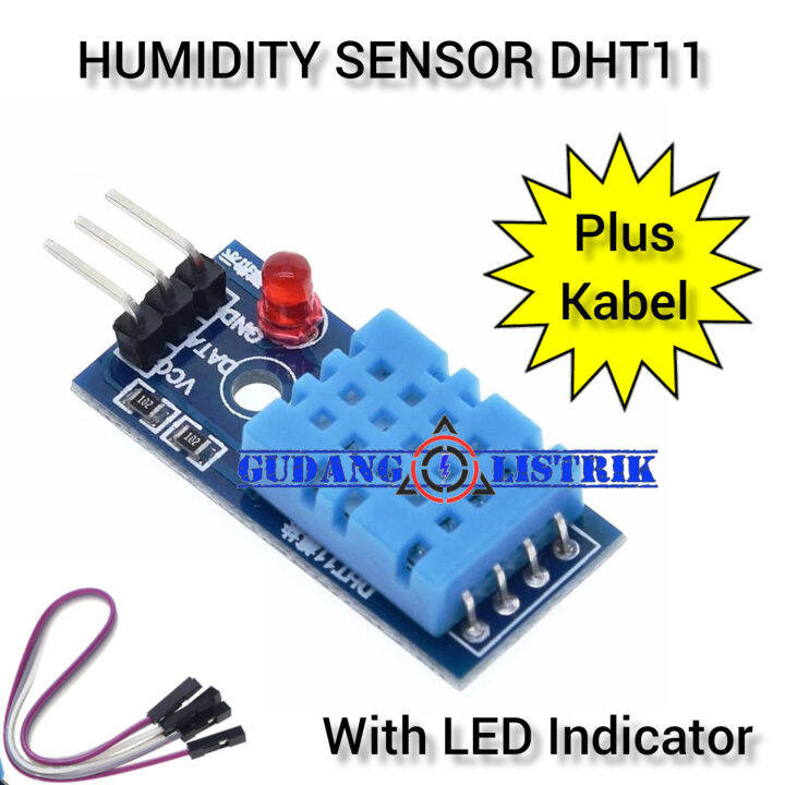 Module Humidity Sensor Kelembapan Udara DHT11 Output Digital | Lazada ...