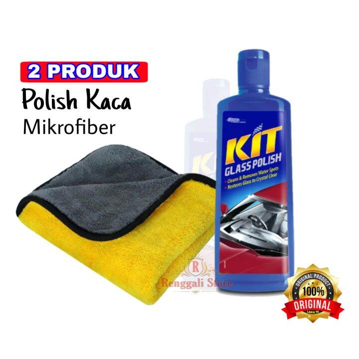Dapat 2 Produk- Kit Glass polish + Kain Lap Mikrofiber - Kit Compound ...