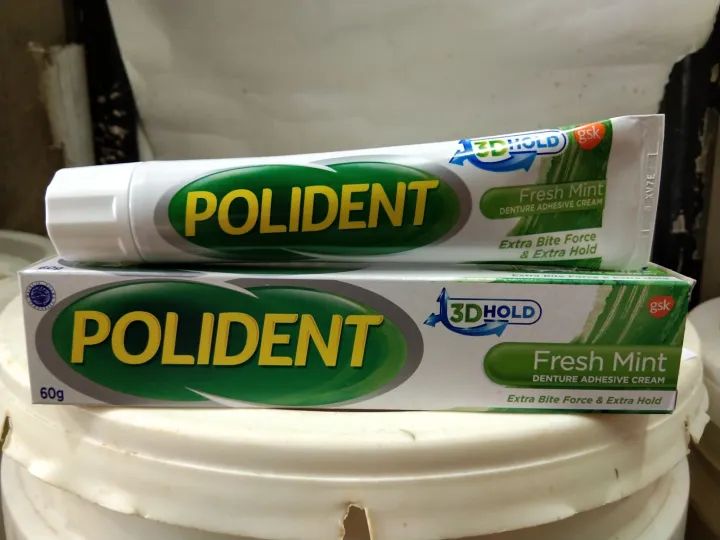 GSK POLIDENT PELEKAT GIGI PALSU Tube 60 Gram | Lazada Indonesia