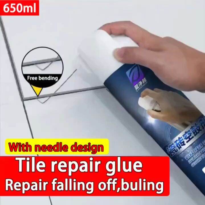 🔥With needle design🔥650ml Floor Tile Adhesive Repair Glue The needle ...