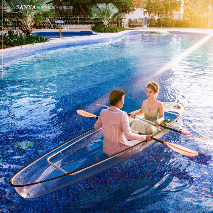 Rice Cake Miico Transparent Boat Internet Celebrity Glass Boat Crystal ...