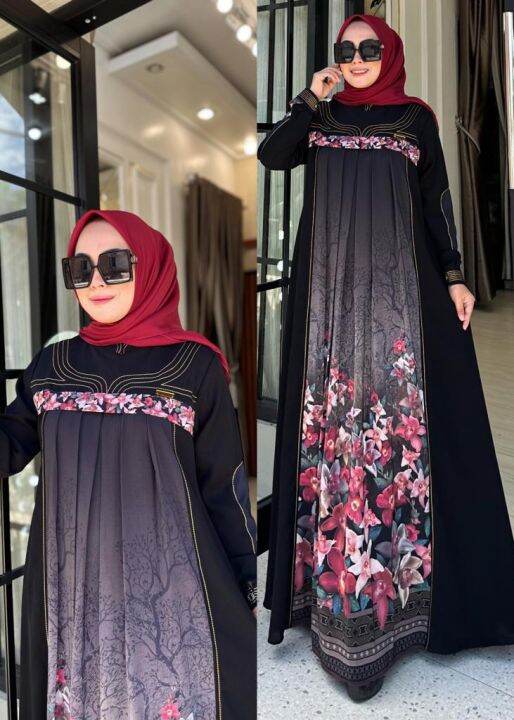DUBAI DRESS AURA ASKA | Lazada Indonesia