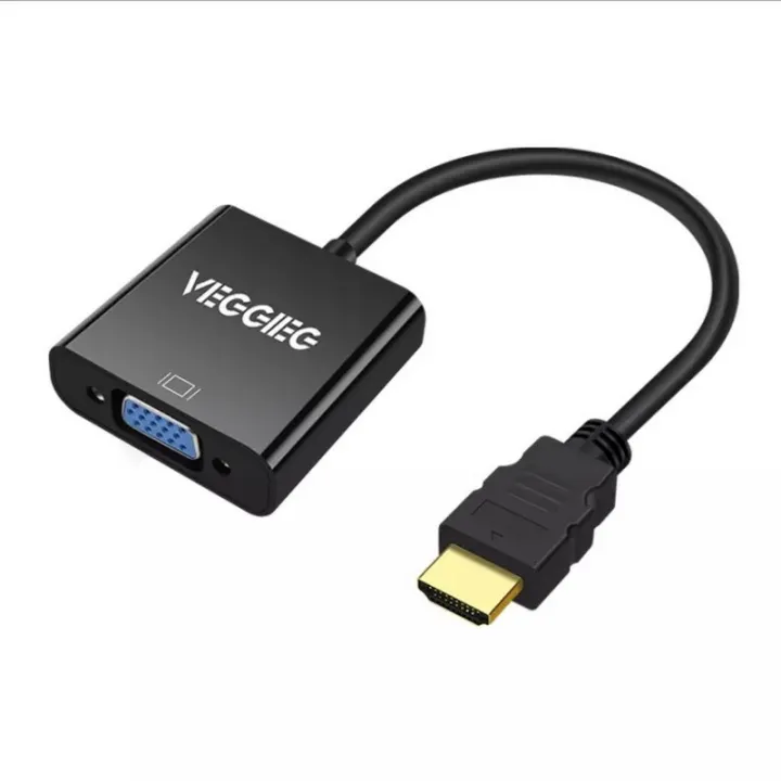 VEGGIEG สายแปลงวิดีโอ HDMI เป็น VGA HDTV 1080P | Lazada.co.th