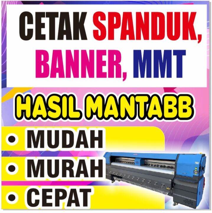 Cetak Spanduk MMT Baliho 1 hari jadi | Lazada Indonesia
