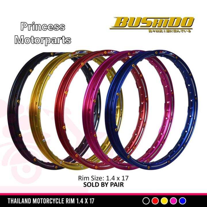 Bushido Rim Made in Thailand Rim 17 pair (2pcs) | Lazada PH