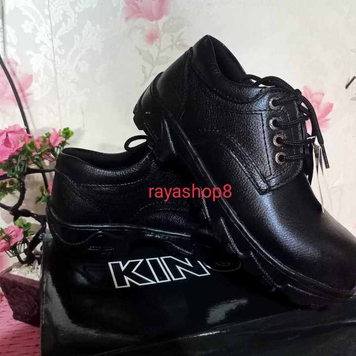 sepatu safety kulit sapi sepatu Kings sepatu buat kerja proyek | Lazada ...