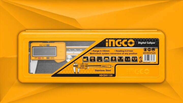 INGCO by Winland LCD Stainless Steel Digital Caliper 0-200mm Metric ...