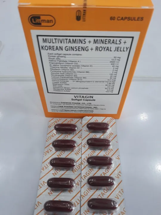 Vitagin ( Multivitamins + Minerals +Korean Ginseng + Royal Jelly ...
