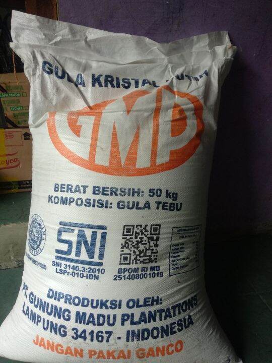 Gula pasir merk GMP 1kg kemasan (repack) | Lazada Indonesia