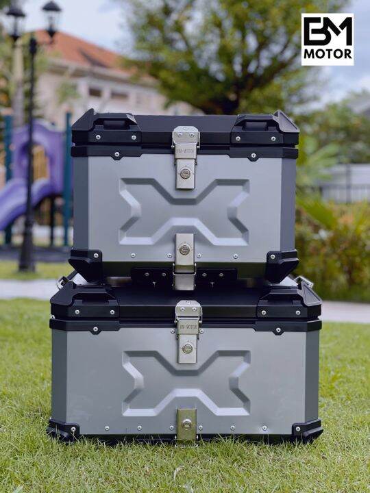 New!! Titanium color by BMMOTOR กล่องอลูมีเนียมติดรถมอเตอไซค์สีใหม่ ...